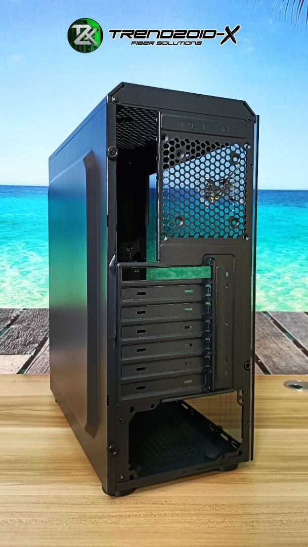 Coolman ATX Desktop Casing with Tempered Glass | TRENDZOID-X FIBER ...