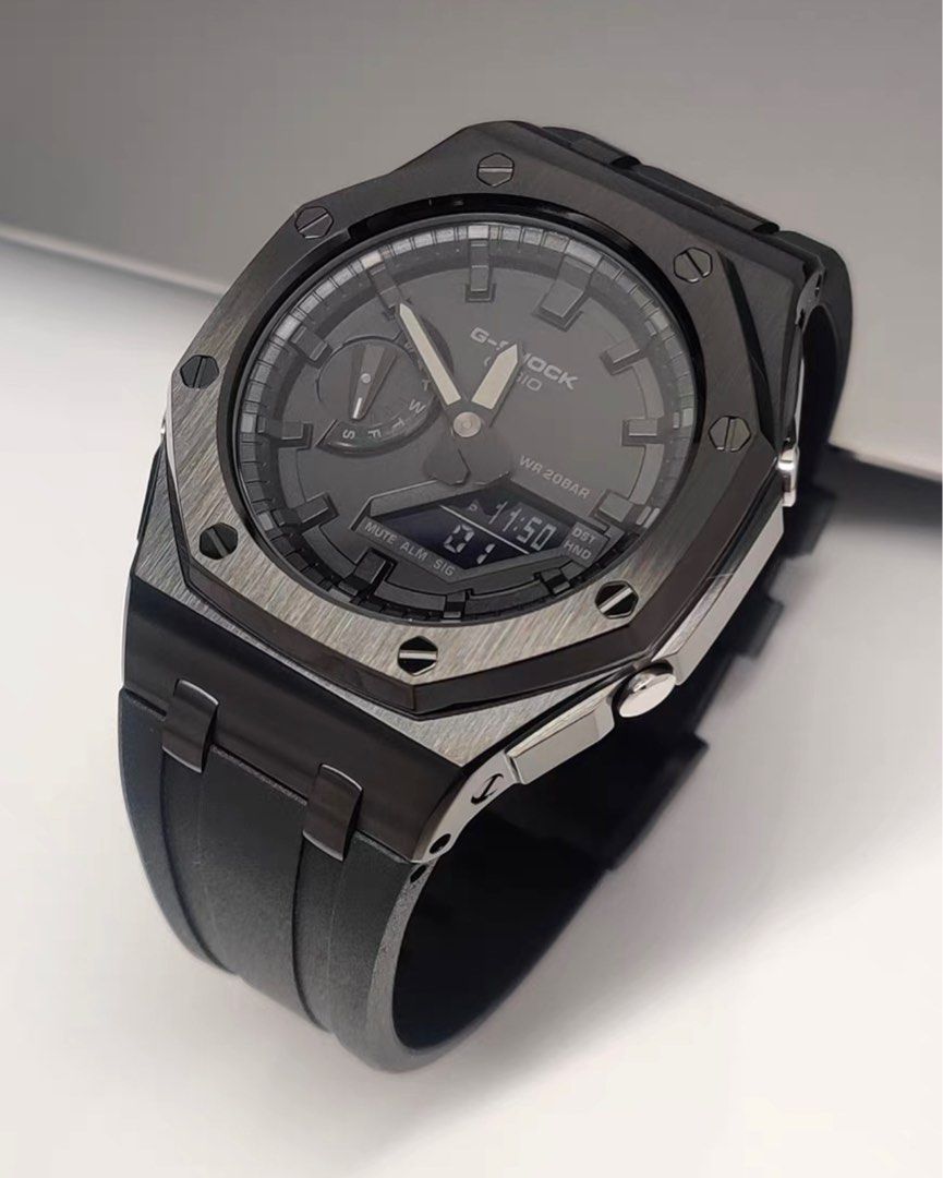 Custom Casioak stainless steel case gshock ga2100 ga2110 gab2100 gm2100 ...