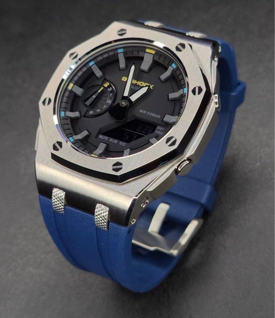 Custom Casioak stainless steel case gshock ga2100 ga2110 gab2100 gm2100 ...