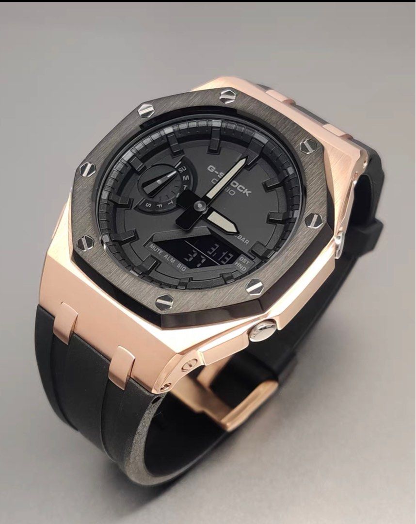 Custom Casioak stainless steel case gshock ga2100 ga2110 gab2100 gm2100 ...