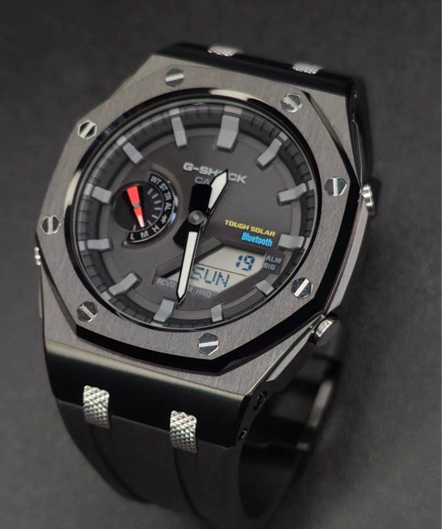 Custom Casioak stainless steel case gshock ga2100 ga2110 gab2100 gm2100 ...
