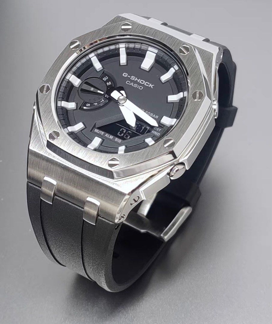 Custom Casioak stainless steel case gshock ga2100 ga2110 gab2100 gm2100 ...