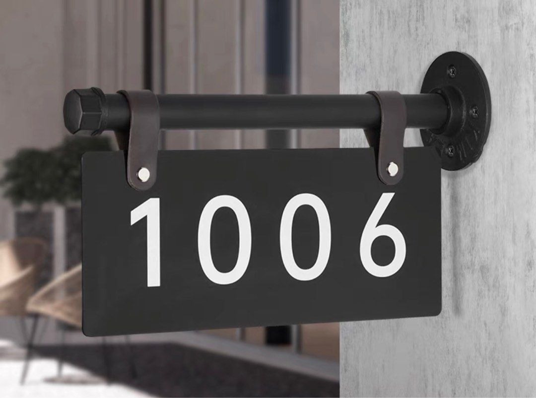 Customised Outdoor Unit Sign door sign/unit number signage Customised ...