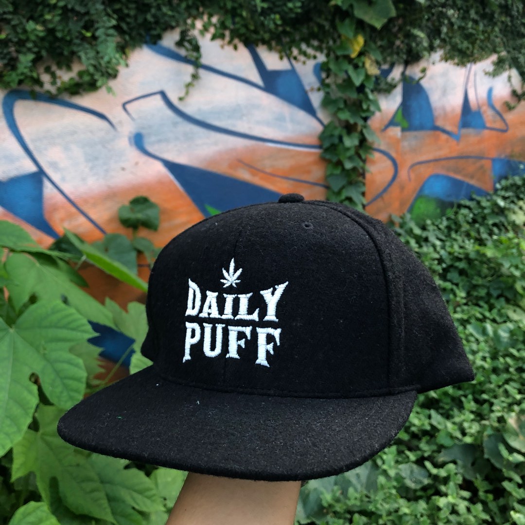Daily Puff Wool Snapback Cap, Men's Fashion, Watches & Accessories ...