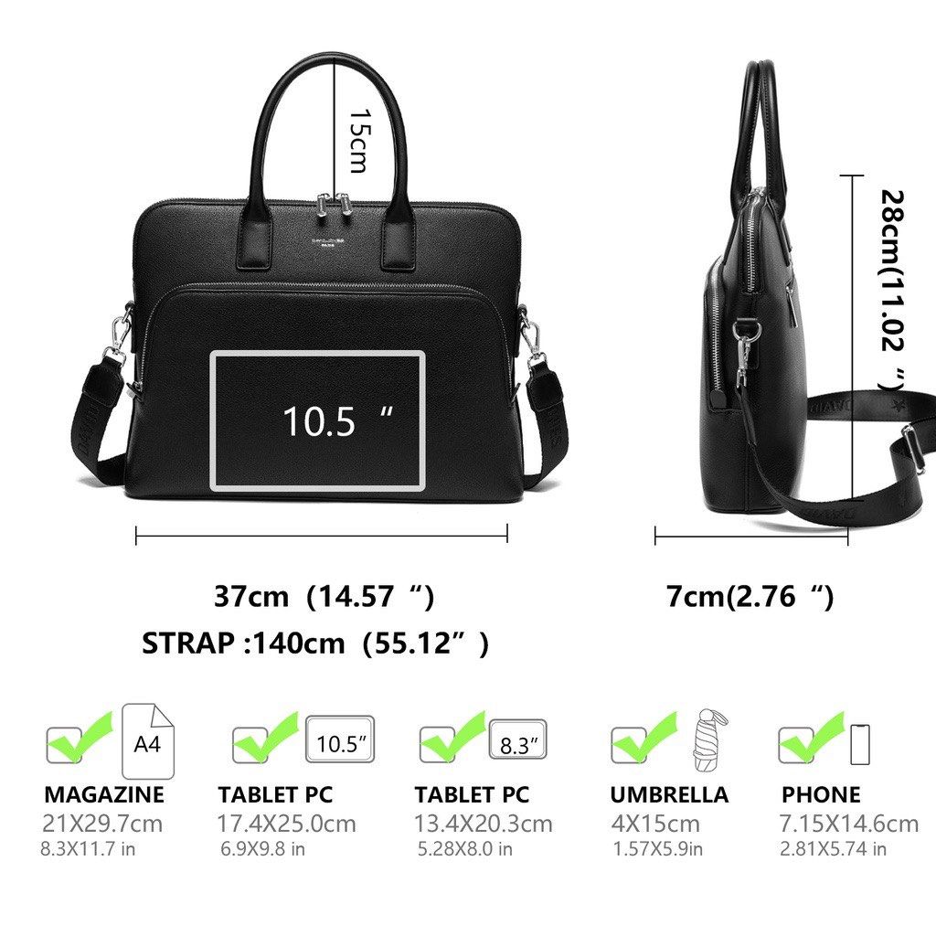 David Jones Laptop Pu Leather Bag, Computers & Tech, Parts ...