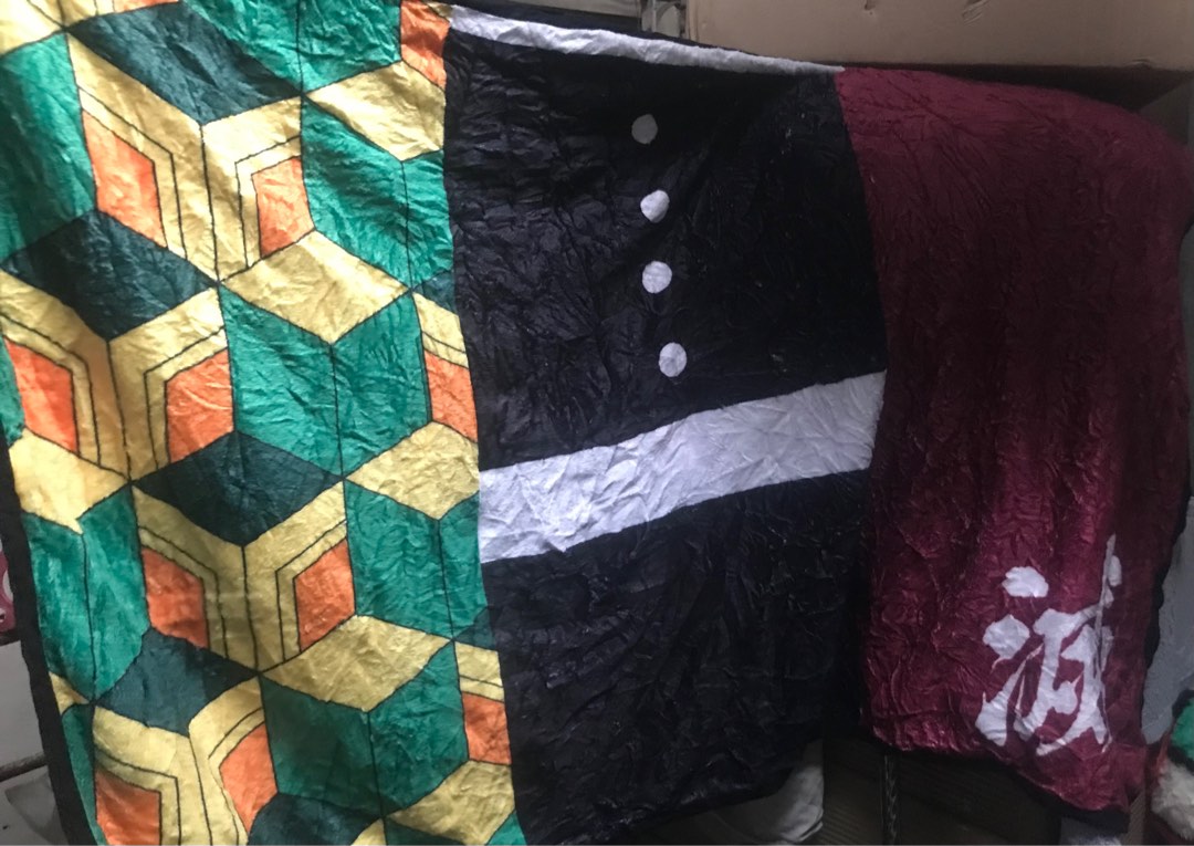 Demon slayer Giyu lap blanket, Furniture & Home Living, Bedding ...