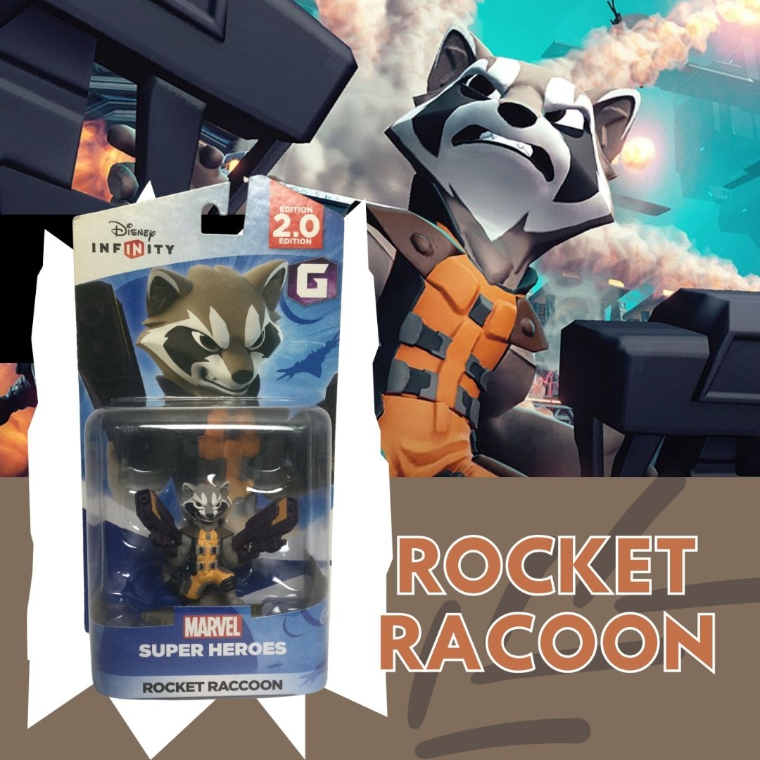 Disney Infinity ROCKET RACOON Action Figure Collectible Toy Marvel ...