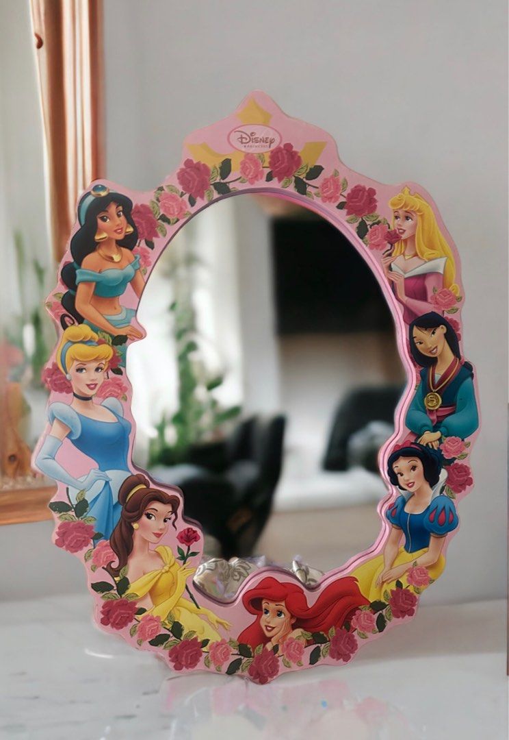 DISNEY PRINCESS COLLECTION WALL MIRROR SMALL, Furniture & Home Living ...