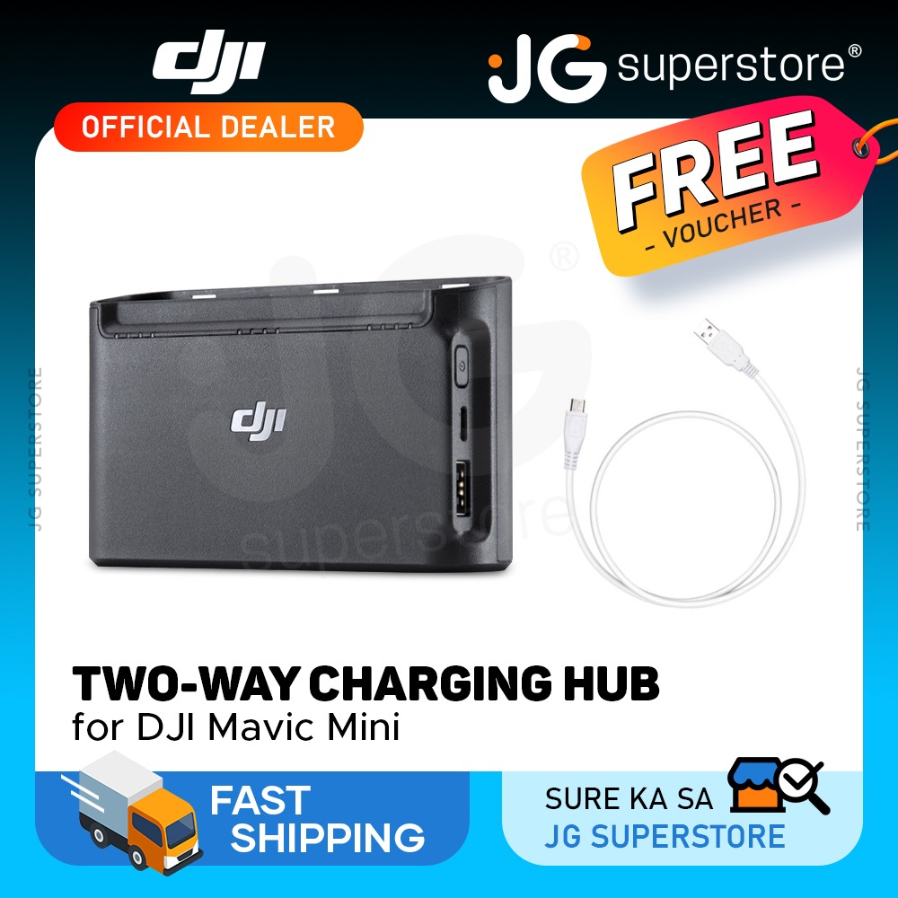 DJI Two-Way Charging Hub with Micro USB Charging Cable, Charge Up to 3 ...