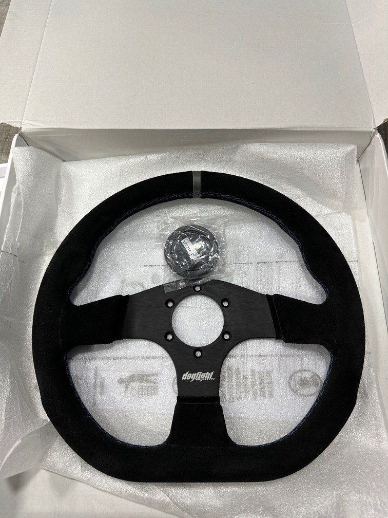 Narita Dogfight flat bottom 330mm steering, Car Accessories ...