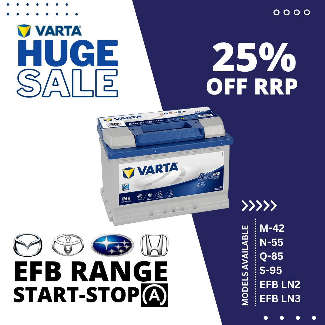 VARTA EFB CAR BATTERY FOR START-STOP, Car Accessories, Car Workshops & Services on Carousell