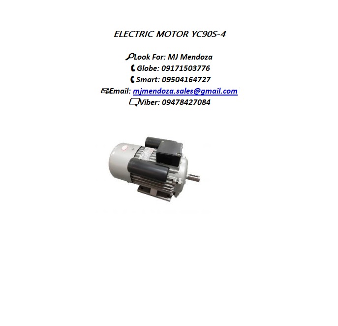 ELECTRIC MOTOR YC90S-4, Commercial & Industrial, Industrial Equipment on Carousell
