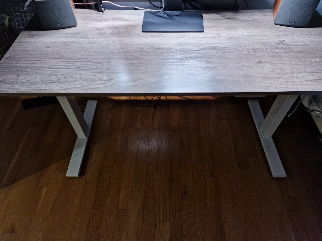 Electronic adjustable standing table for home office, Furniture & Home ...