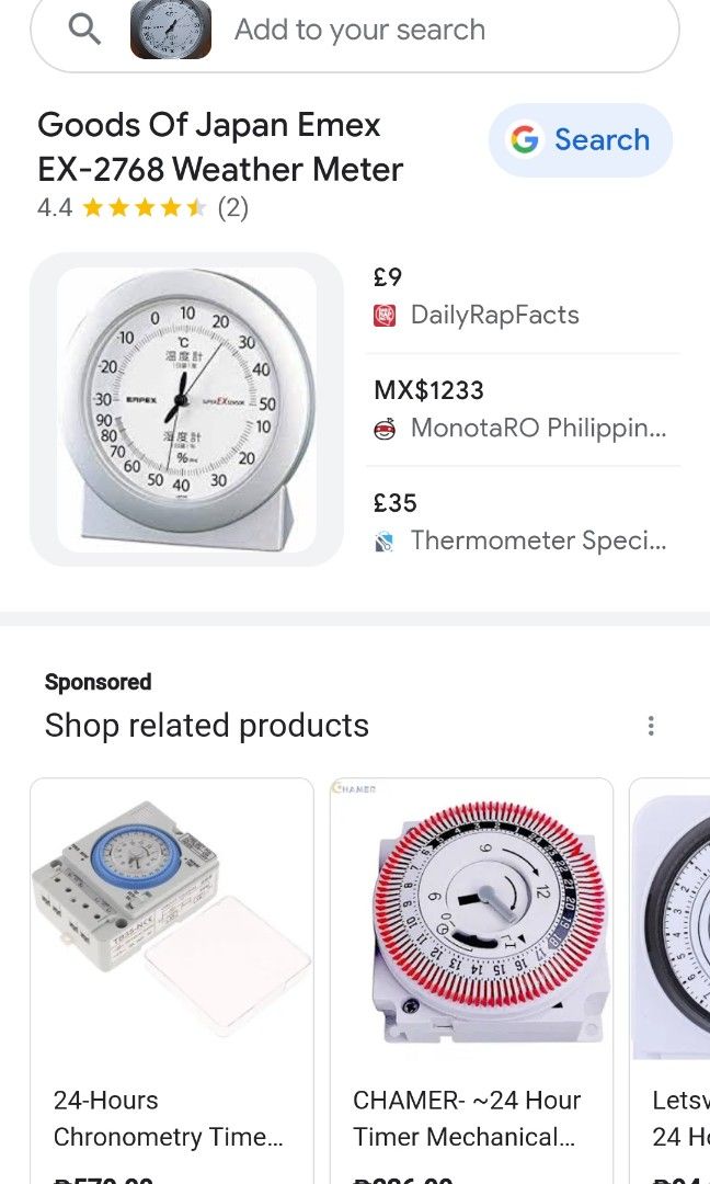 Empex Weather Meter, Furniture & Home Living, Home Decor, Clocks on ...