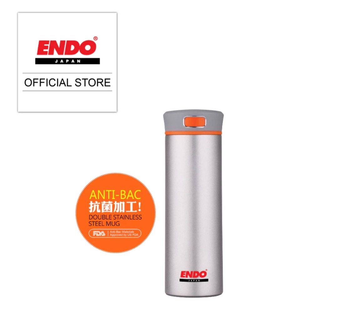 Endo+ 300ml Anti-Bacteria Double S/Steel Thermal Mug, Furniture & Home ...