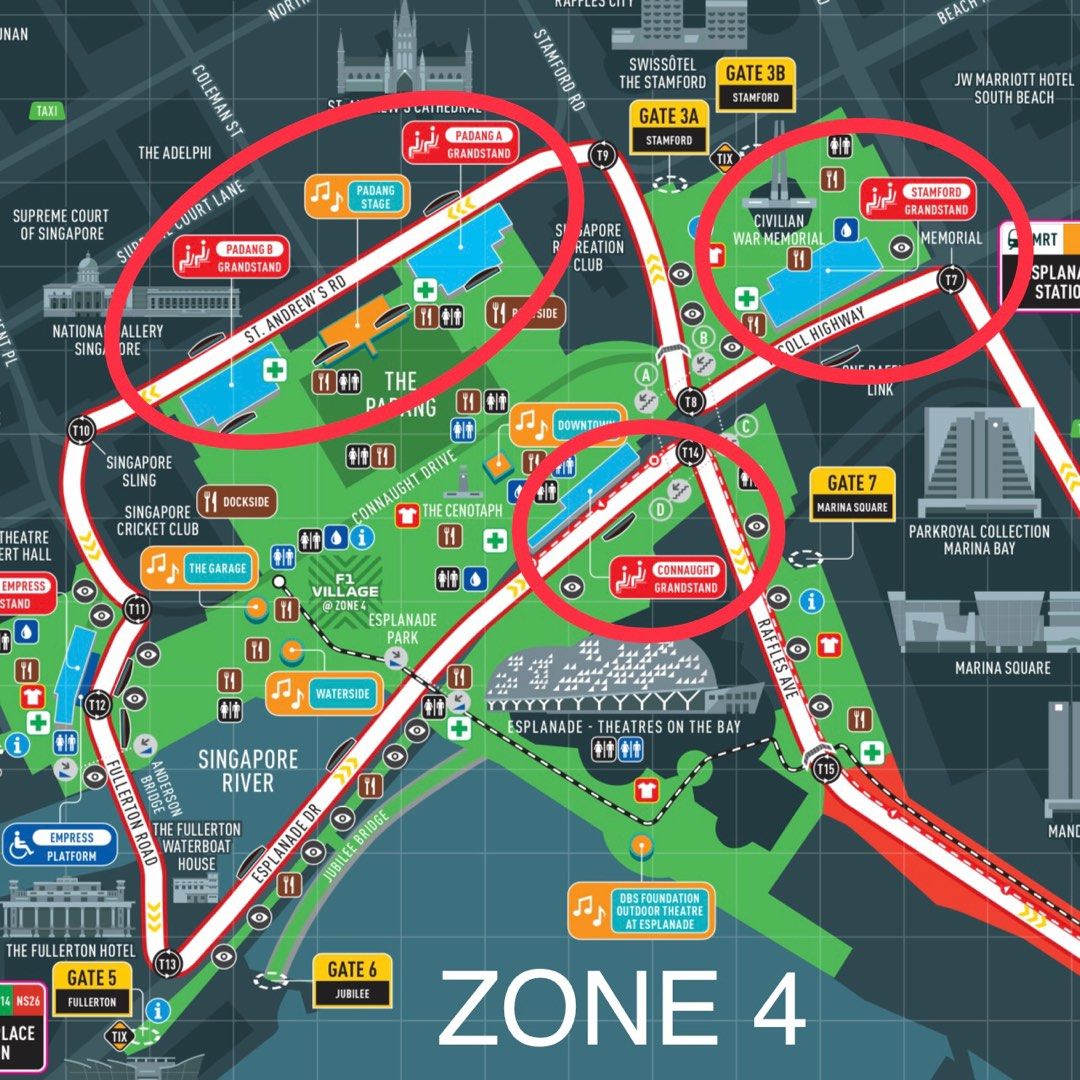 F1 below cost Grandstand Padang Stamford Connaught tickets to clear ...