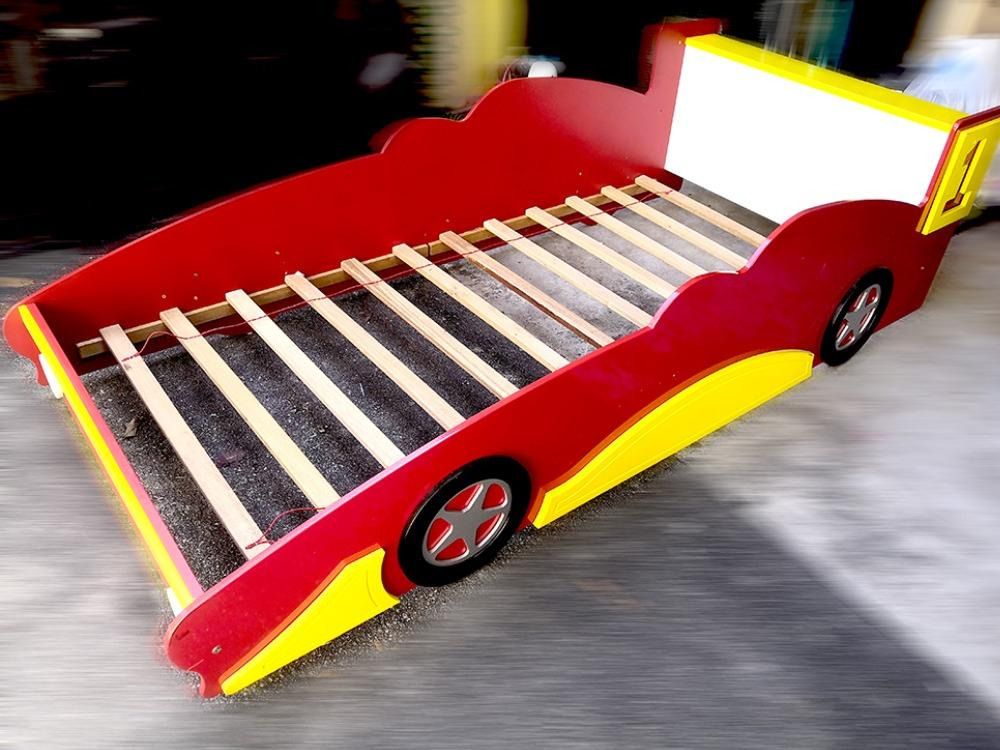 F1-Racing Car Kids Bed (Red/Yellow), Furniture & Home Living, Furniture ...