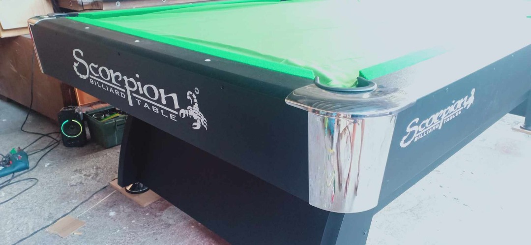 FOR SALE BRAND NEW SCORPION STANDARD BILLIARD TABLE WITH COMPLETE ...