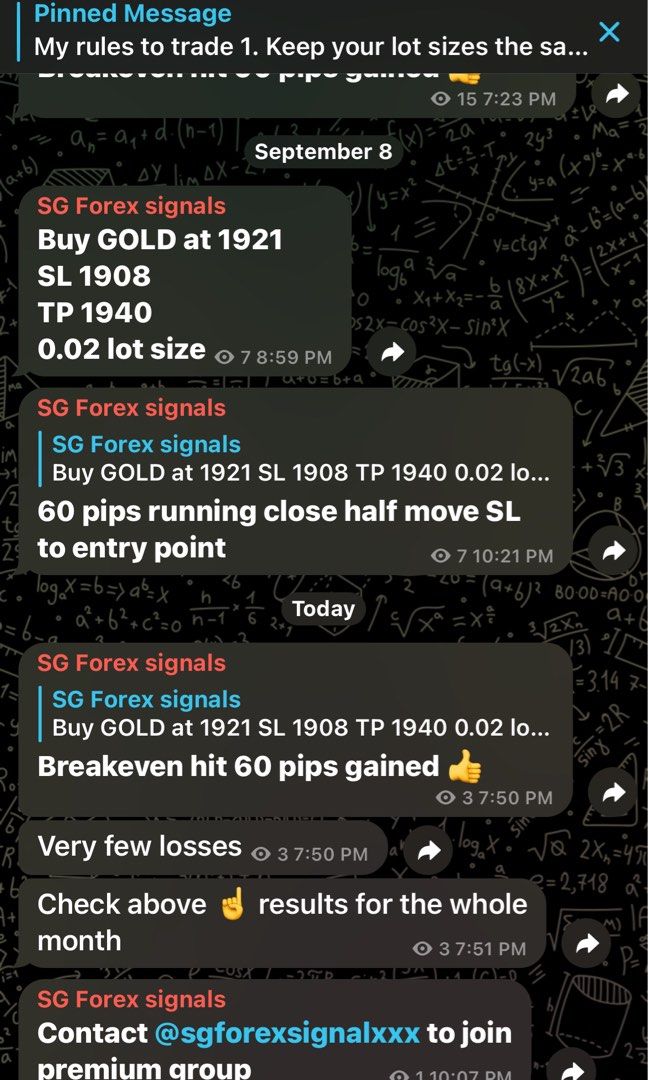 Free Gold(XAUUSD) Signals , Everything Else on Carousell