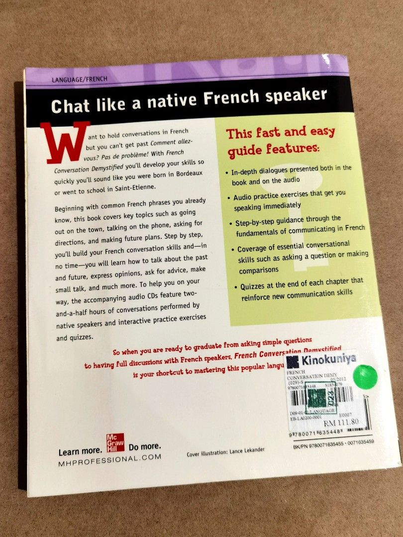 French Conversation Demystified Self Teaching Guide Speak French ...