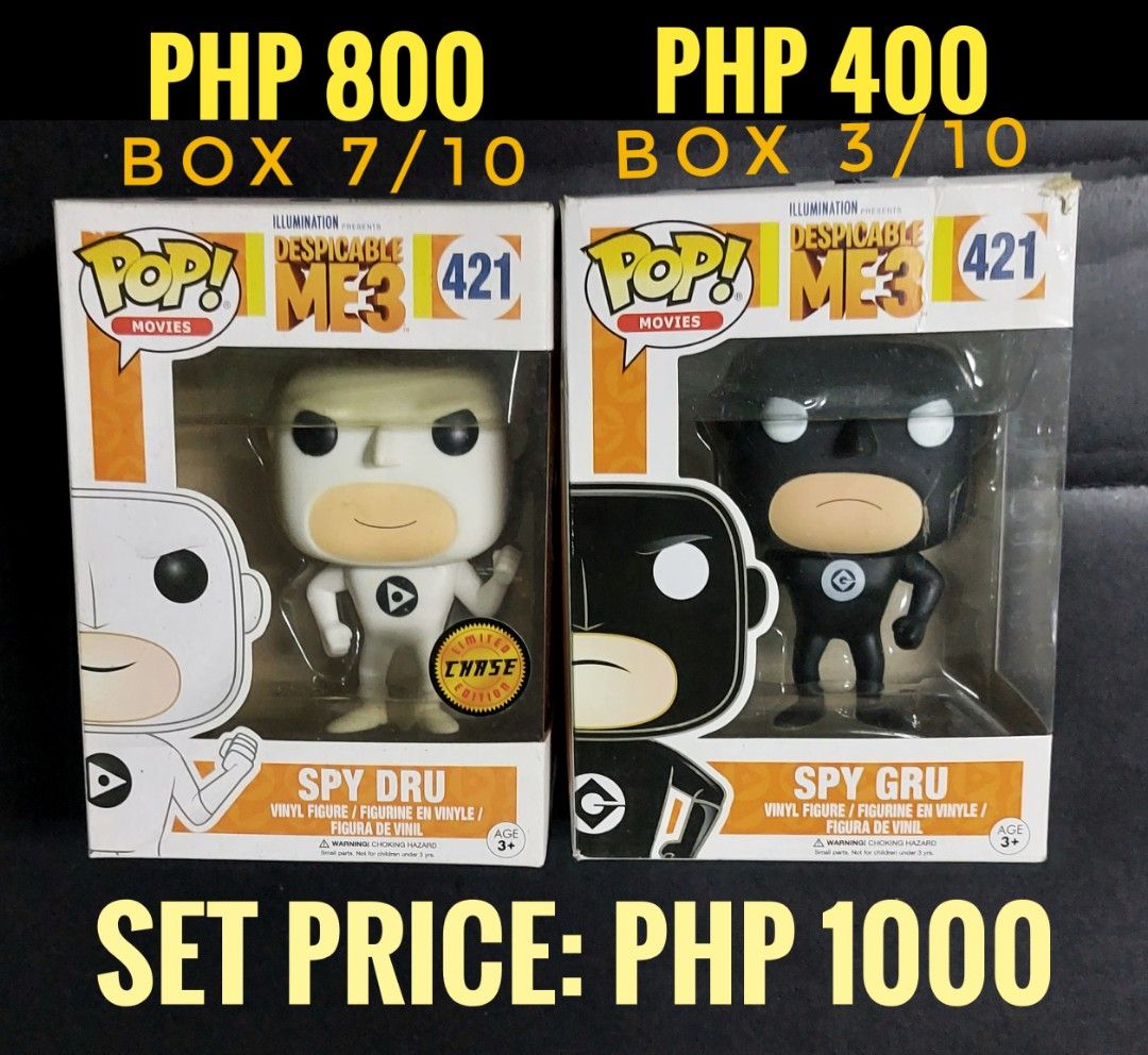 Funko Pop Despicable Me 3 - Spy Dru and Gru - P1000, Hobbies & Toys ... Funko Pop Despicable Me 3 - Spy Dru and Gru - P1000, Hobbies & Toys ...