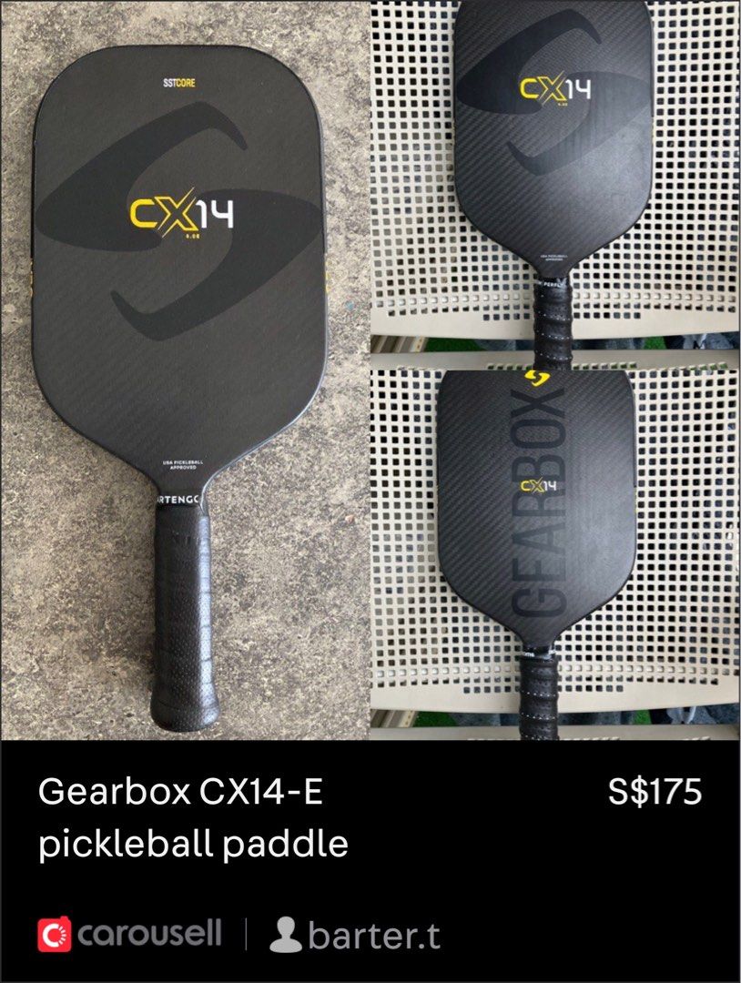 Gearbox CX-14 Pickleball Paddle, Sports Equipment, Other Sports Equipment and Supplies on Carousell