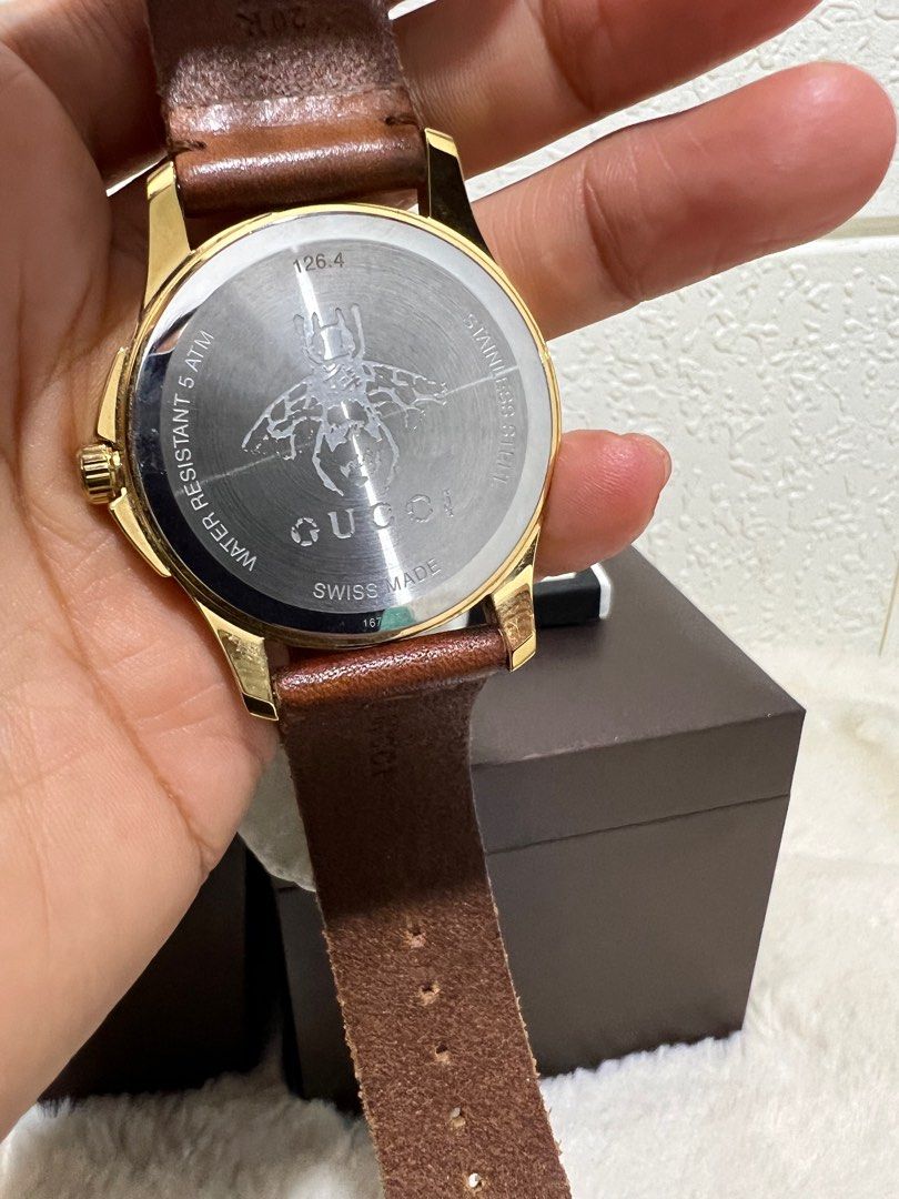 gg watch rank A with extra strap, Men's Fashion, Watches & Accessories ...