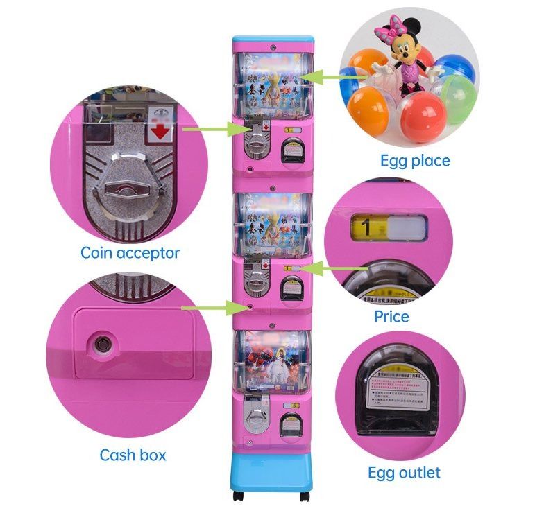 Giant Gumball Machine Three Layer Vending Machine, Hobbies & Toys, Toys ...