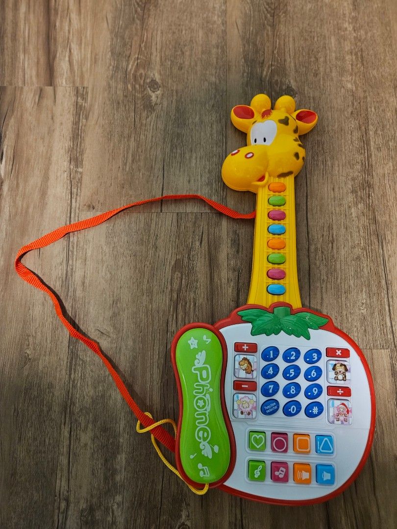 Giraffe Guitar Toy, Babies & Kids, Infant Playtime on Carousell
