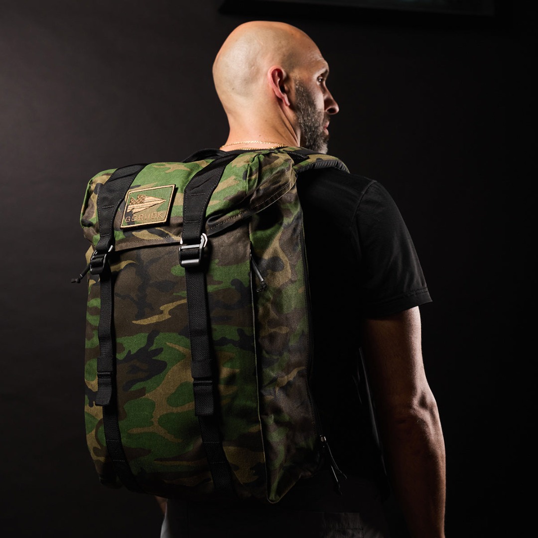 (Clearance 清貨大減價) Goruck M22 - Waxed Canvas - Woodland Camo (Sold out ...