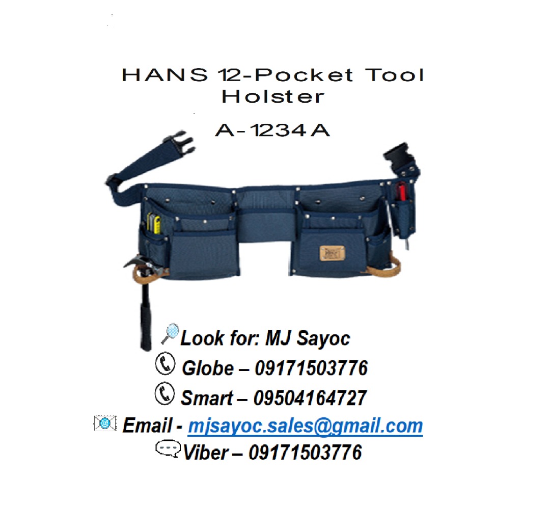 HANS 12-Pocket Tool Holster A-1234A, Commercial & Industrial ...