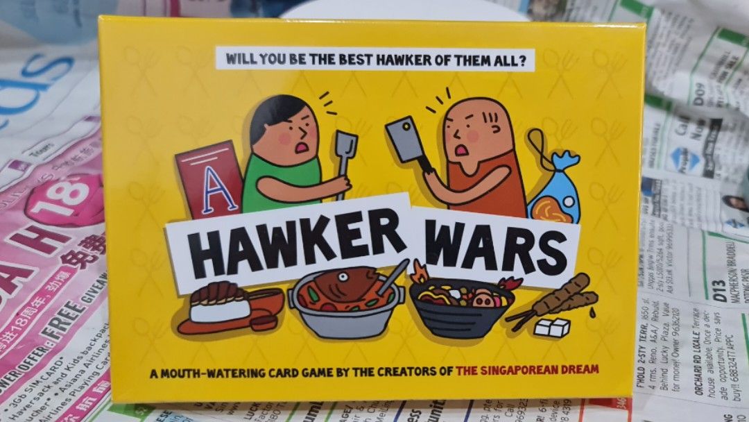 Hawker Wars - Singaporean Card Game, Hobbies & Toys, Toys & Games on ...