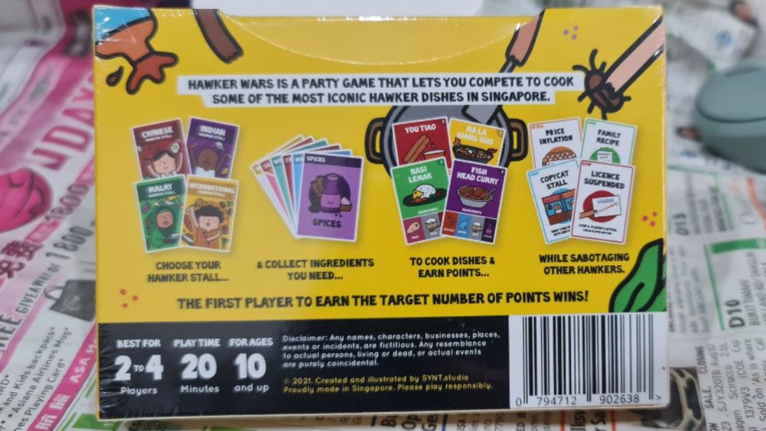 Hawker Wars - Singaporean Card Game, Hobbies & Toys, Toys & Games on ...