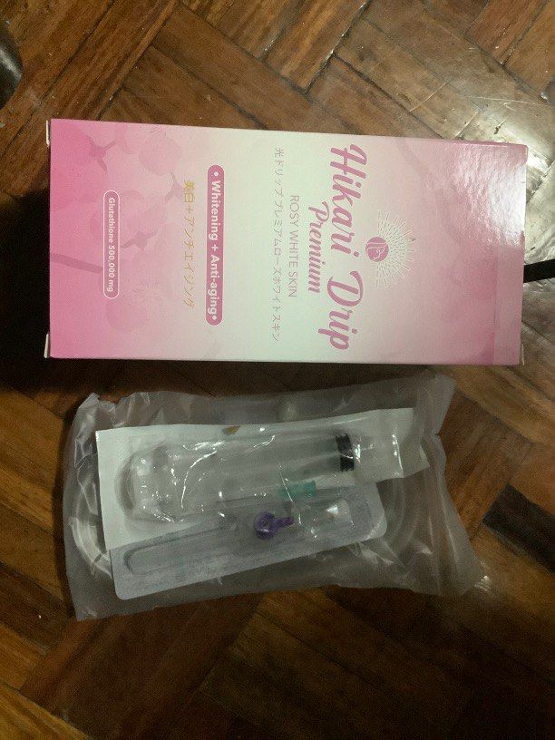 Hikari Drip Premium Gluta Drip with syringe etc, Beauty & Personal Care ...