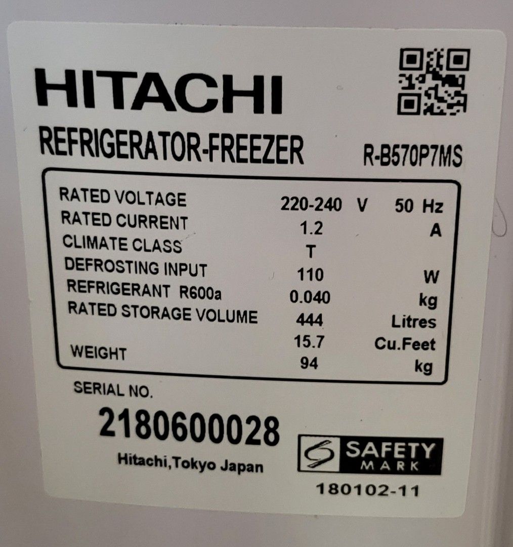 Hitachi Two Door Fridge, TV & Home Appliances, Kitchen Appliances ...