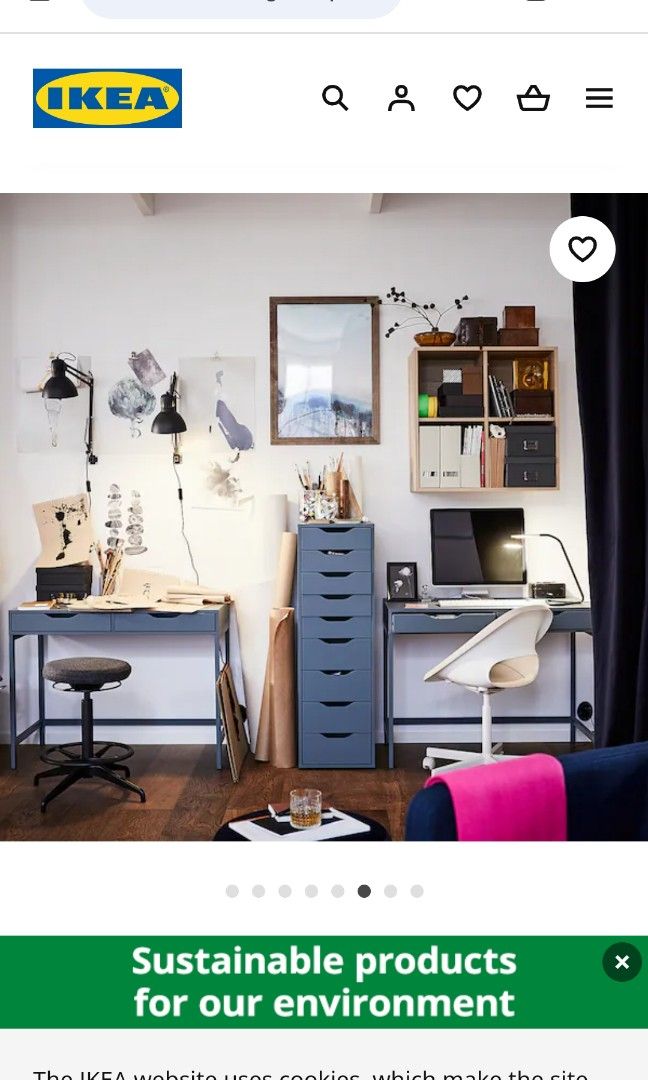 BEST CONDITION: IKEA ALEX STUDY TABLE DESK HOME OFFICE, Furniture ...