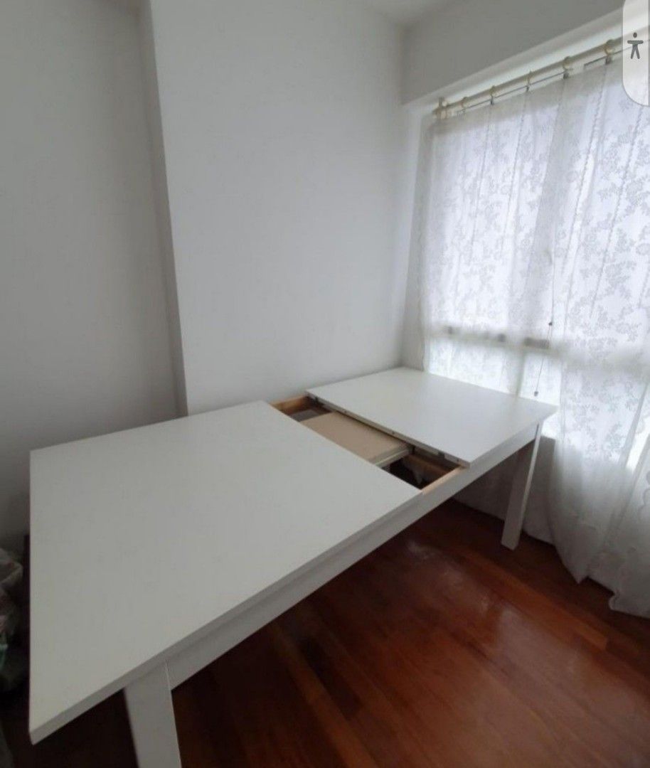 Ikea extendable table, Furniture & Home Living, Furniture, Tables ...