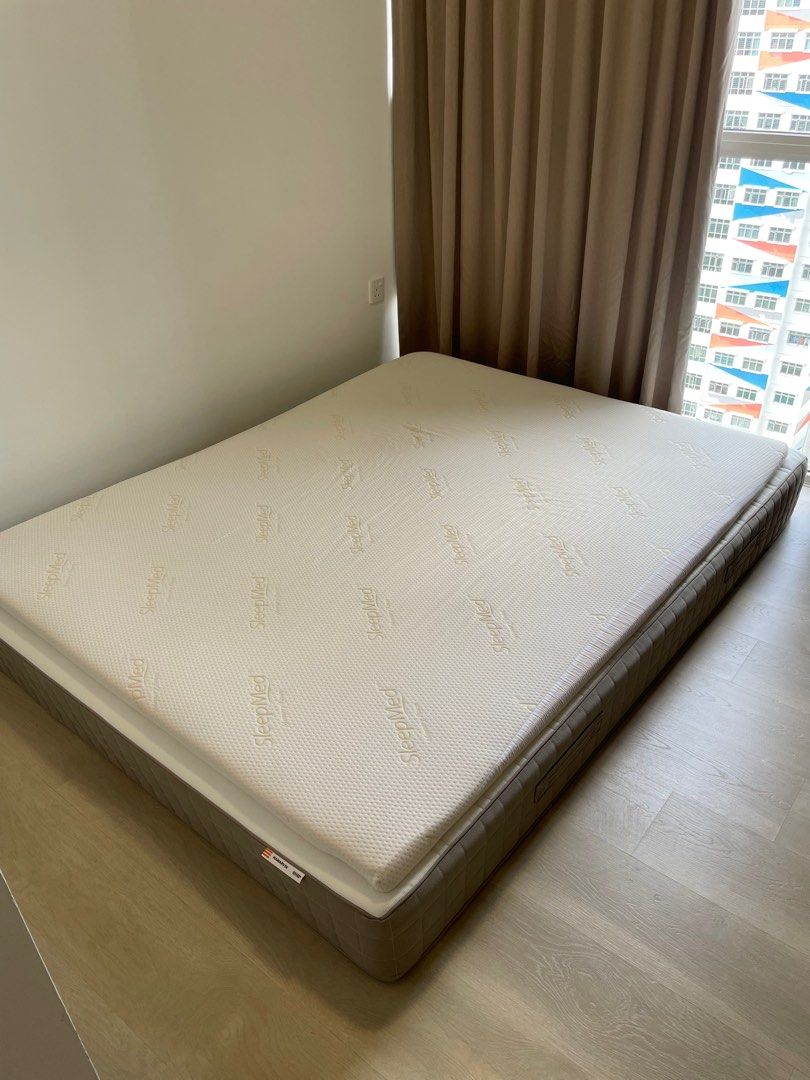 IKEA HAMARVIK Spring Bed Queen, Furniture & Home Living, Furniture, Bed ...