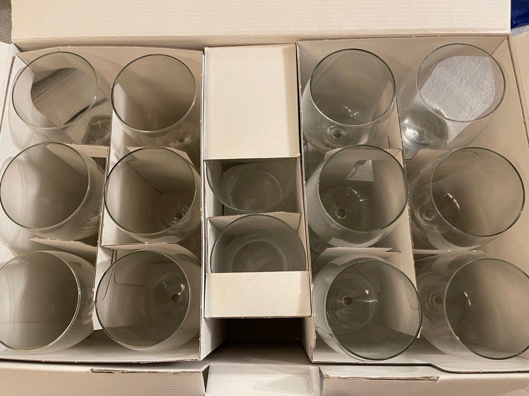 IKEA SVALKA 18 wine champagne cocktail glasses 3 styles asa gray ...