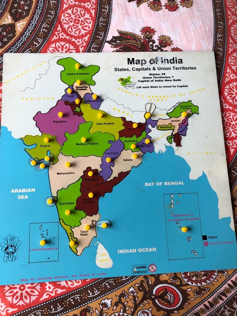 India Map Board game, Babies & Kids, Infant Playtime on Carousell