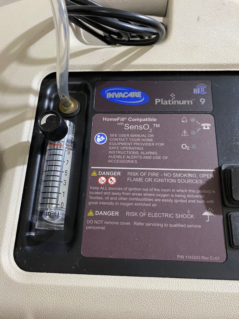 Invacare Oxygen Concentrator 10L, Health & Nutrition, Medical Supplies ...