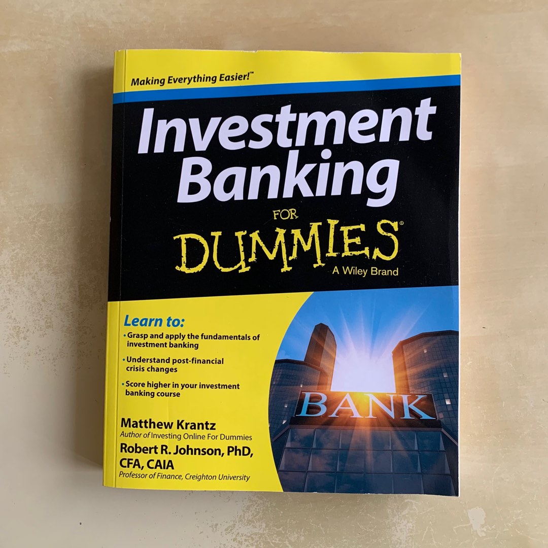 Investment Banking for Dummies, 興趣及遊戲, 書本 & 文具, 教科書 - Carousell