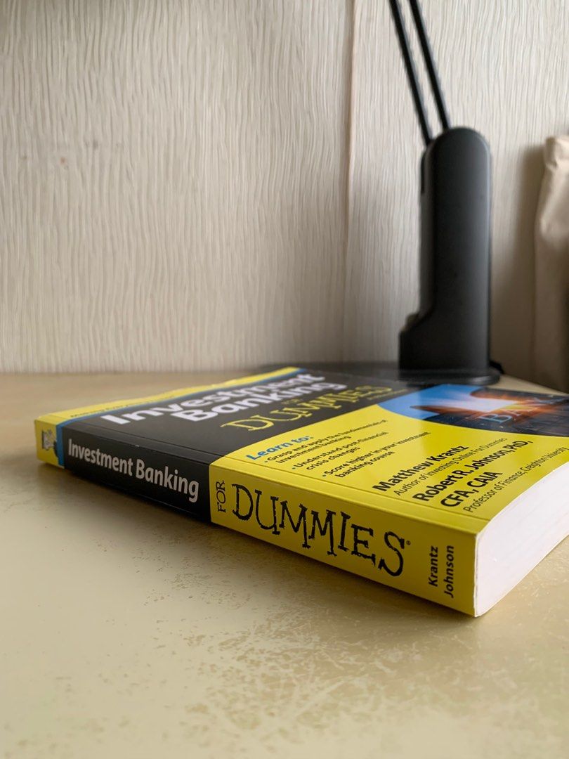 Investment Banking for Dummies, 興趣及遊戲, 書本 & 文具, 教科書 - Carousell