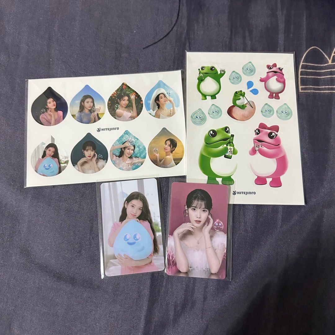 IU Lee Ji Eun Jinro Photocards & Stickers Set, Hobbies & Toys ...