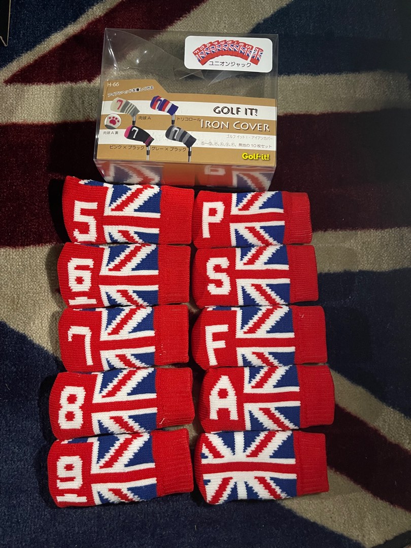 Union Jack Flag (Mini Cooper) golf irons head covers, Sports Equipment ...