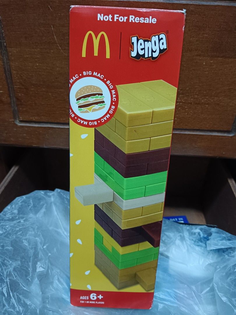 Jenga jengga McDonald's limited edition bigmac 2021, Hobbies & Toys ...