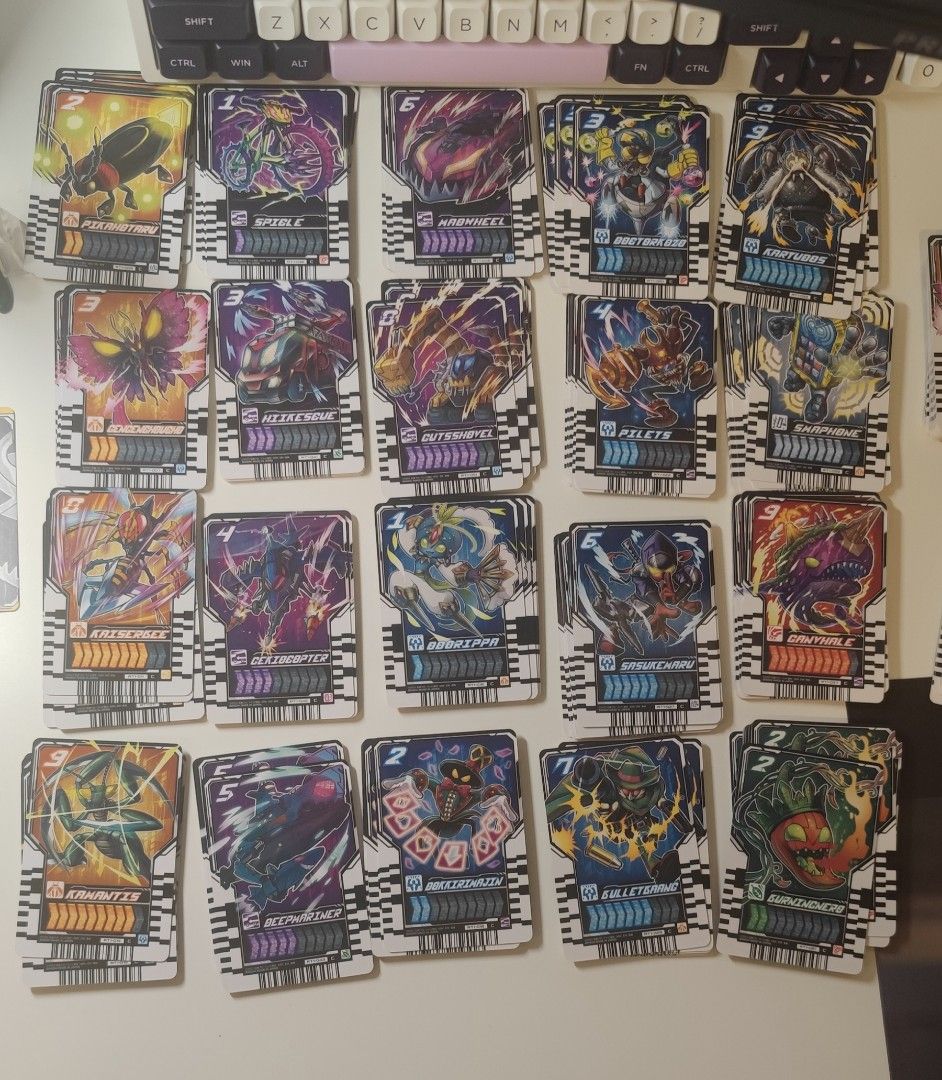 kamen rider masked rider gotchard chemy card phase: 01 20 common cards ...