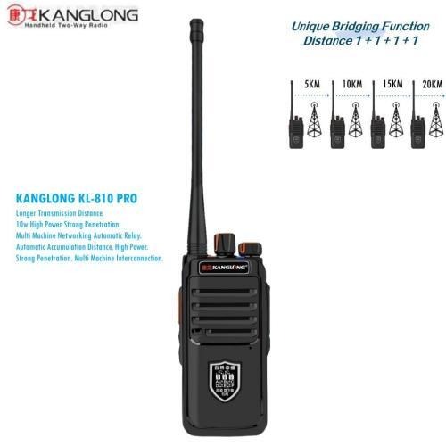 KANGLONG KL-810 Pro UHF 10W Repeater Transceiver Walkie Talkie - 15KM ...