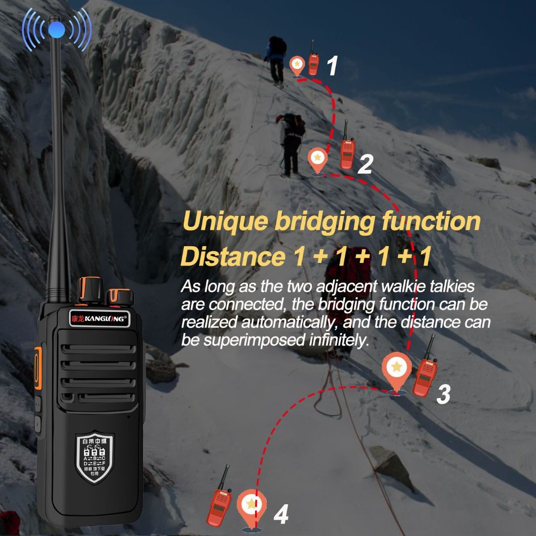 KANGLONG KL-810 Pro UHF 10W Repeater Transceiver Walkie Talkie - 15KM ...