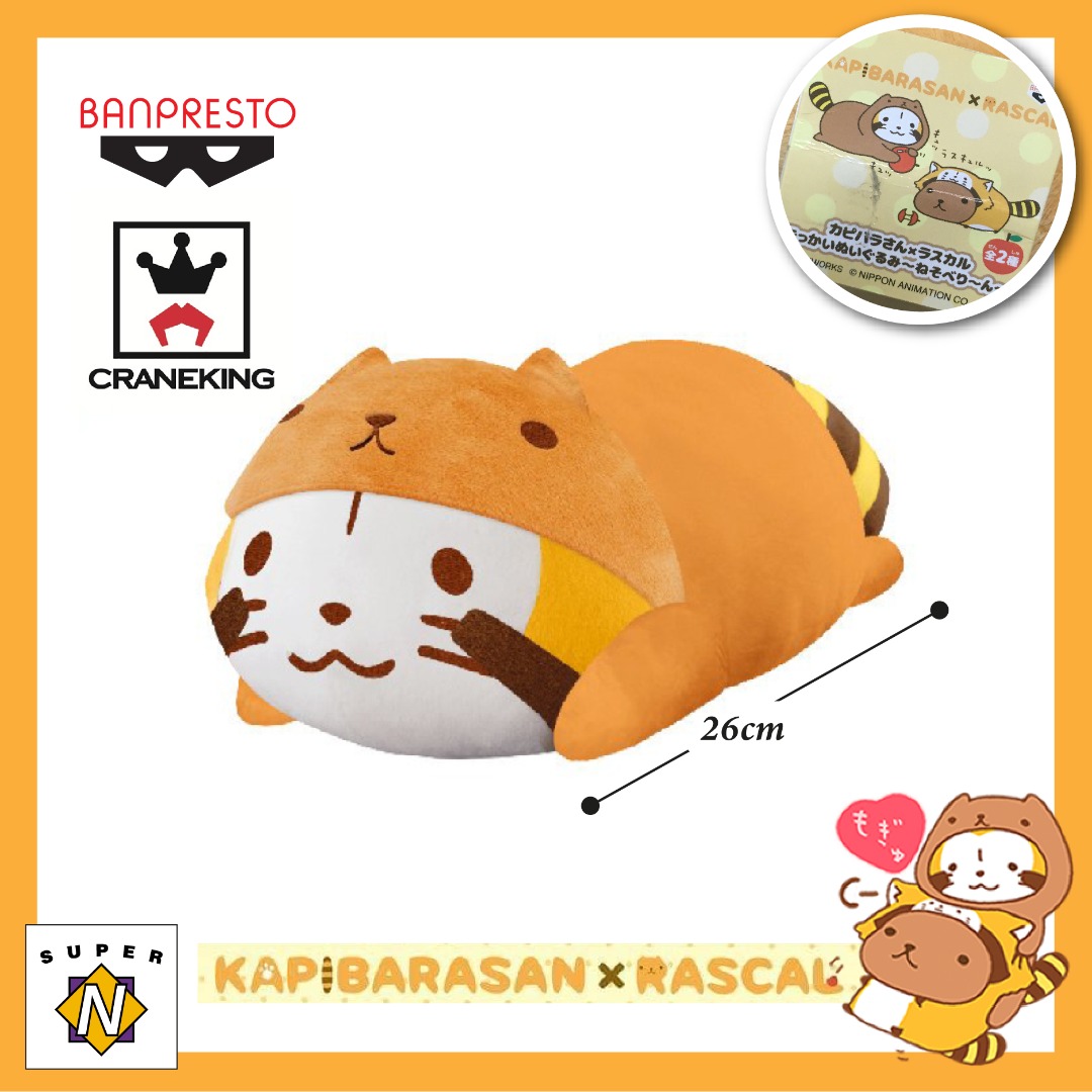 "Kapibarasan x Rascal" (Tryworks x Nippon Animation) Rascal in Kapibarasan Costume Nesoberi Big ...